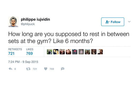 The 25 Funniest Tweets About Working Out