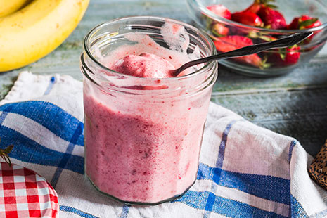 Strawberry Banana Recovery Ice Cream